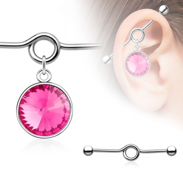 Large Round Gem Dangle Industrial @SHORT_DESCRIPTION@