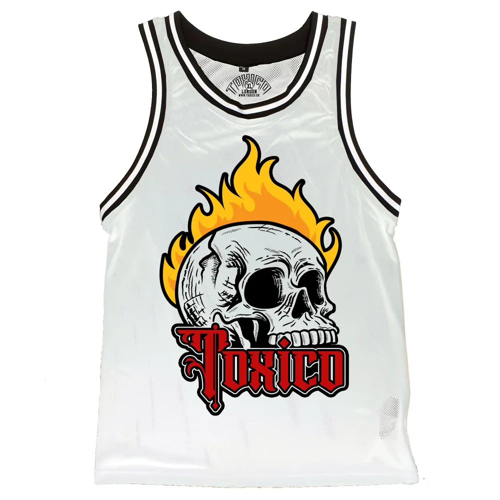 Flame Skull Mesh Tank @SHORT_DESCRIPTION@